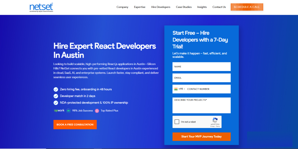 React Development Company in Austin | Hire Dedicated React Developers